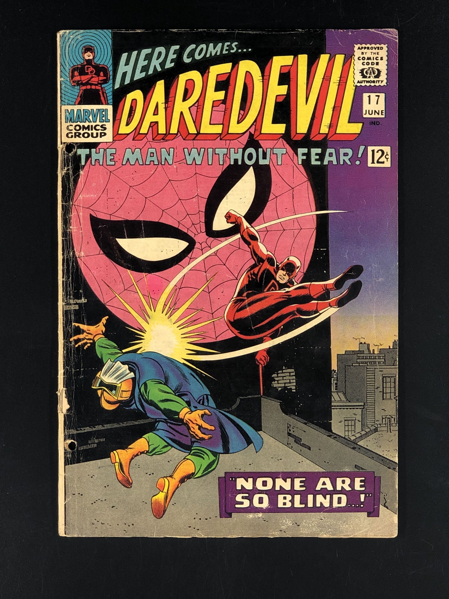 Daredevil #17 (1966) GD-, 2nd Appearance of the Masked Marauder, See ...