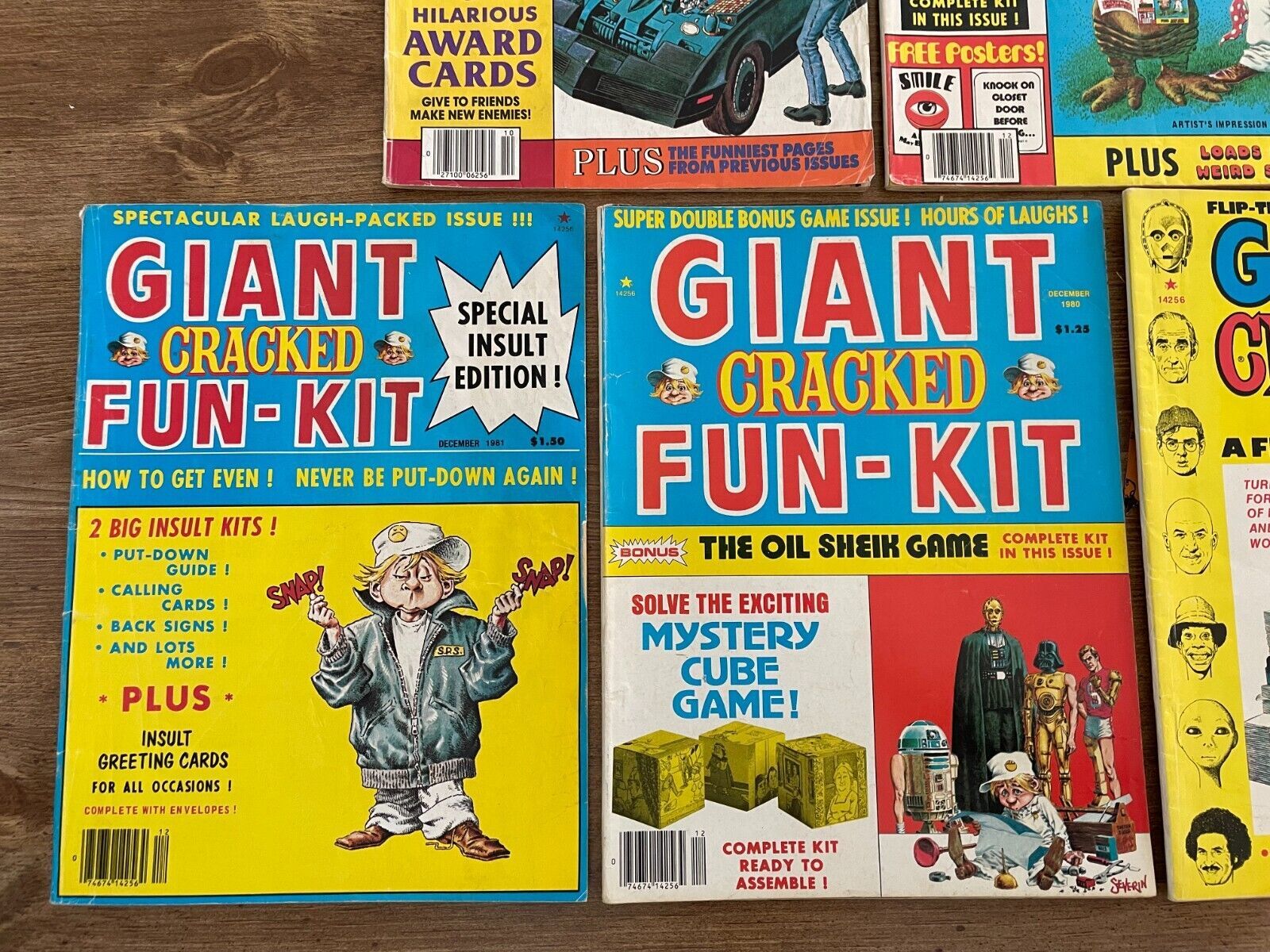 7 Giant Cracked Fun Kit Mags Jan July 1978 Dec 1980 1981 July Dec 82 ...