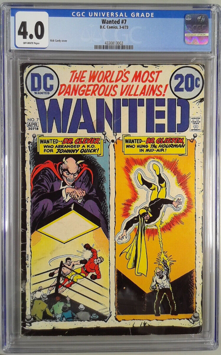 DC Wanted 7 (1972) CGC 4.0 Hourman Johnny Quick (Slab Grade) | Comic ...