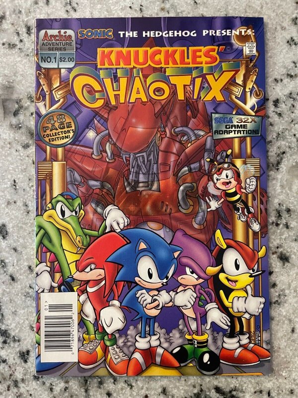 Knuckles' Chaotix # 1 VF Archie Adventure Series Comic Book Sonic ...