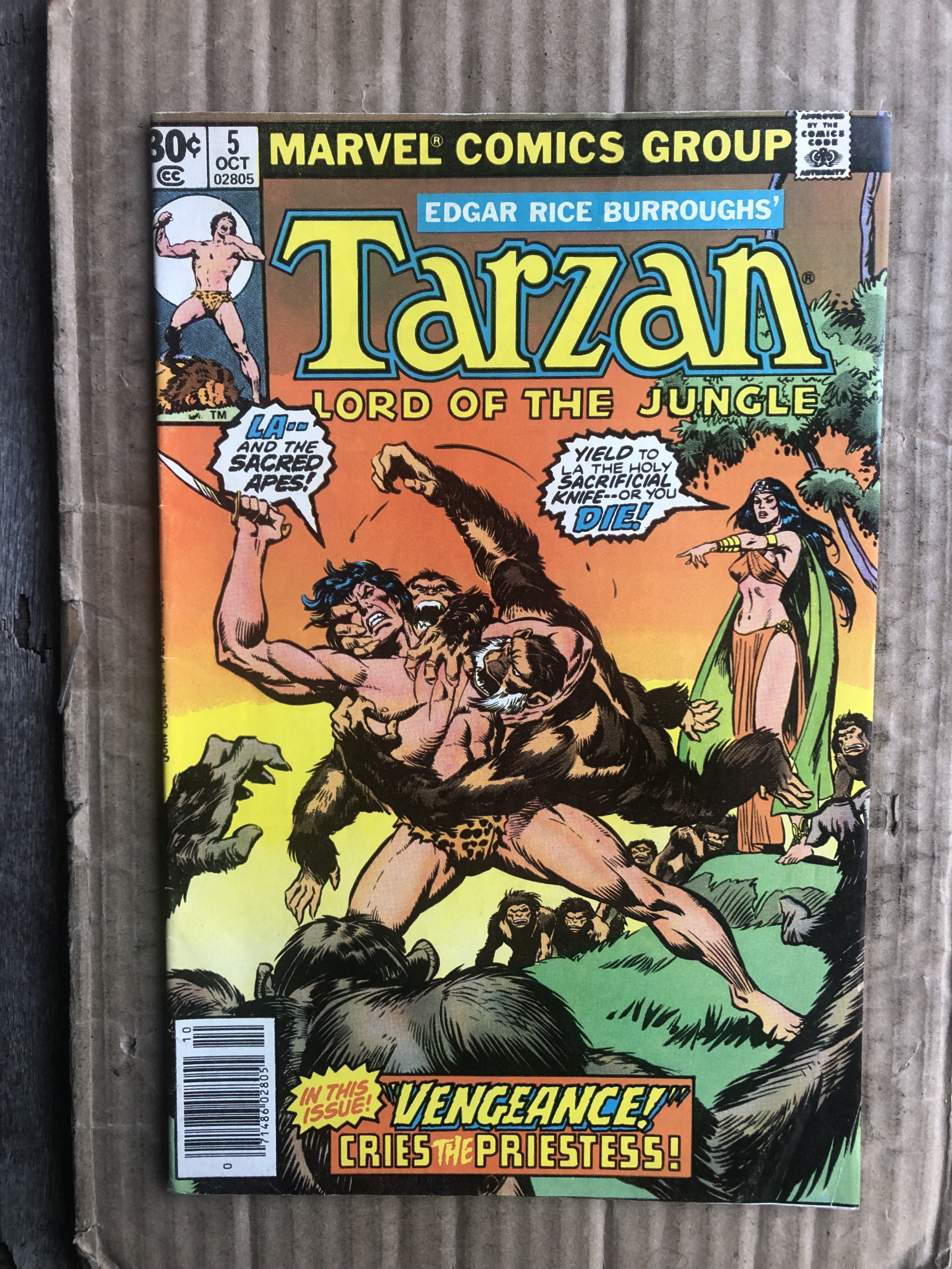 Tarzan #5 35¢ Variant (1977) | Comic Books - Bronze Age, Marvel / HipComic