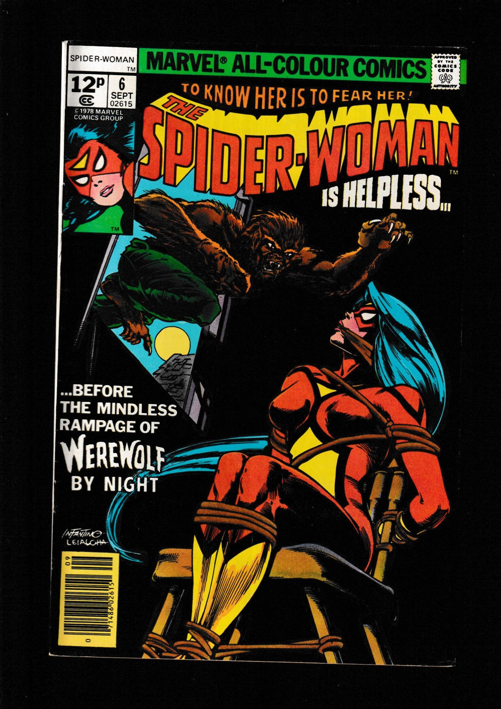 Spider-Woman #6 British Variant (1978) VFN / 1ST MORGAN LE FAY ...