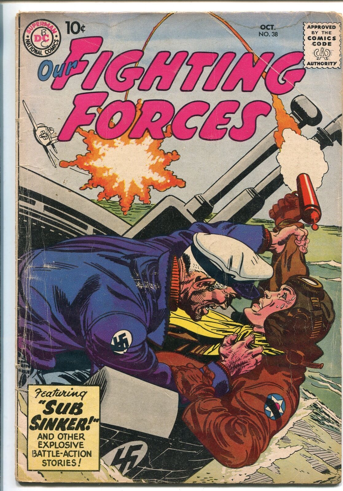 Our Fighting Forces--#38--1958--COMIC BOOK--DC--FR | Comic Books ...