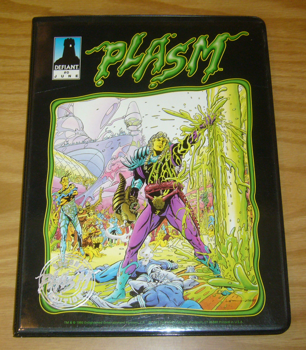 Warriors of Plasm #0 VF/NM binder with 150 cards + comic - second ...
