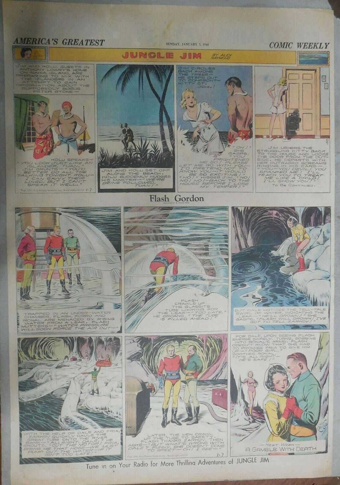 (52) Flash Gordon Sunday Pages by Alex Raymond from 1940 Large Full ...