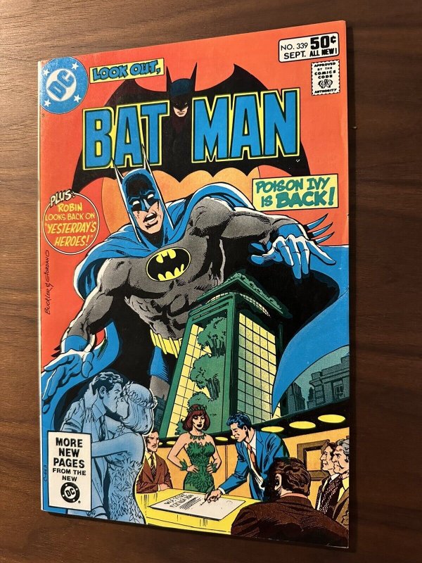 Batman #339 FN/VF "A Sweet Kiss of Poison!" (DC 1981) | Comic Books ...