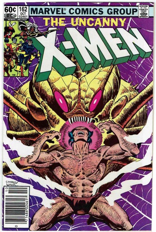 Uncanny X-Men #162 Chris Claremont Dave Cockrum Wolverine Newsstand NM ...