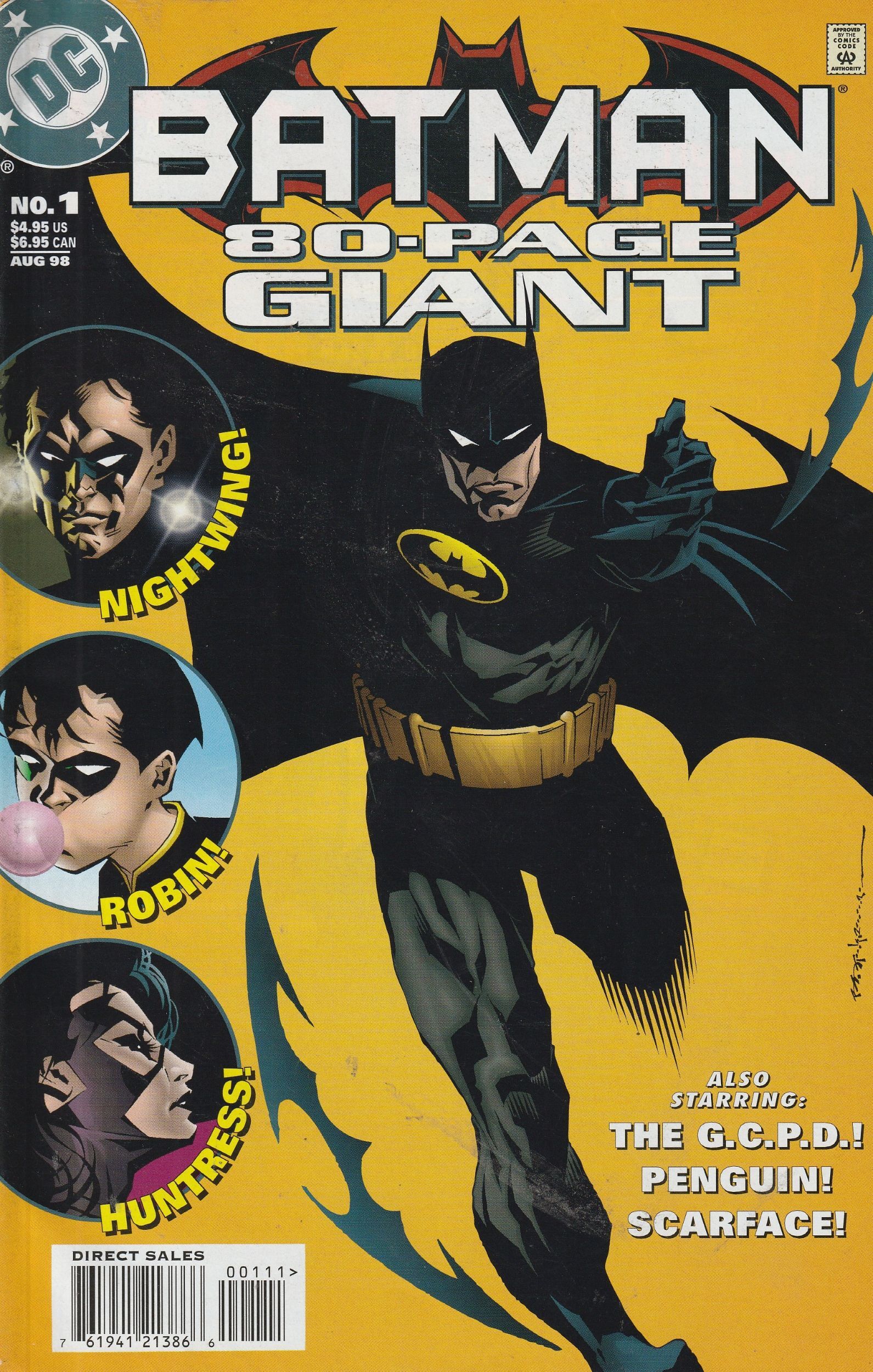 Batman 80-Page Giant #1 (1998) Nightwing ! Robin! Huntress ! Penguin ...