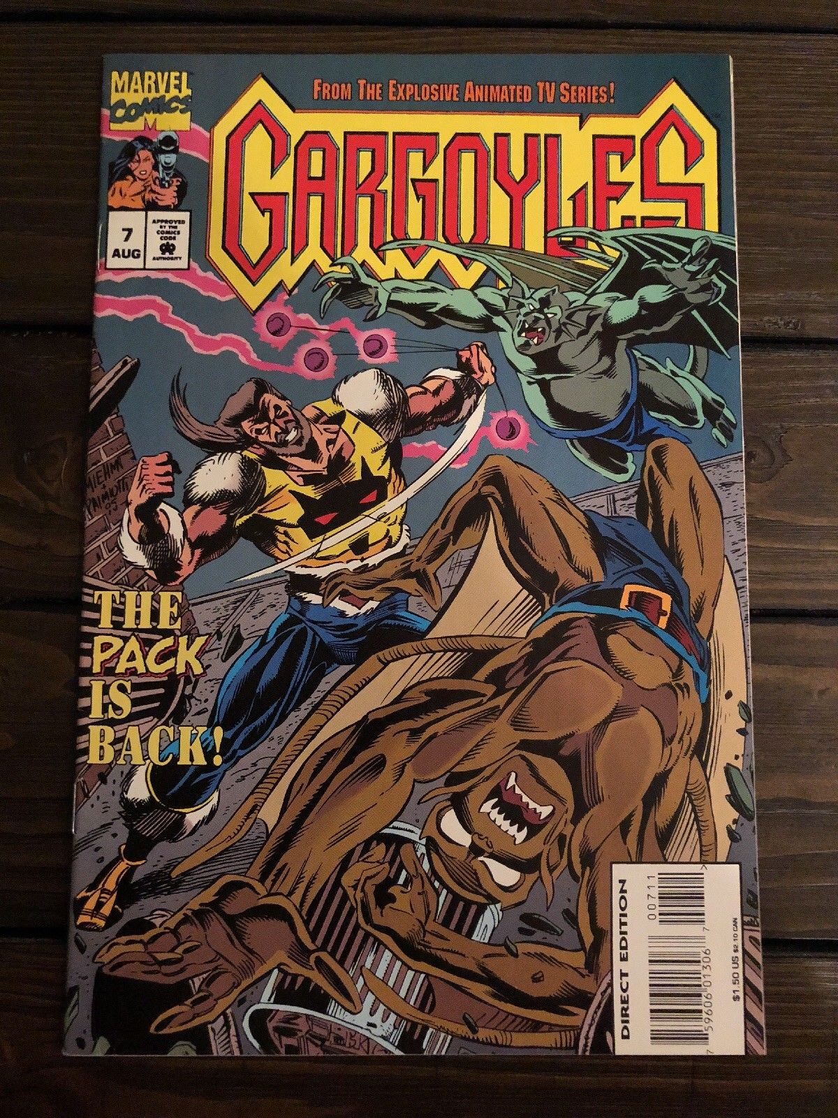 Gargoyles #7 (1995, Marvel) NM Based on the Disney Animated TV Series ...