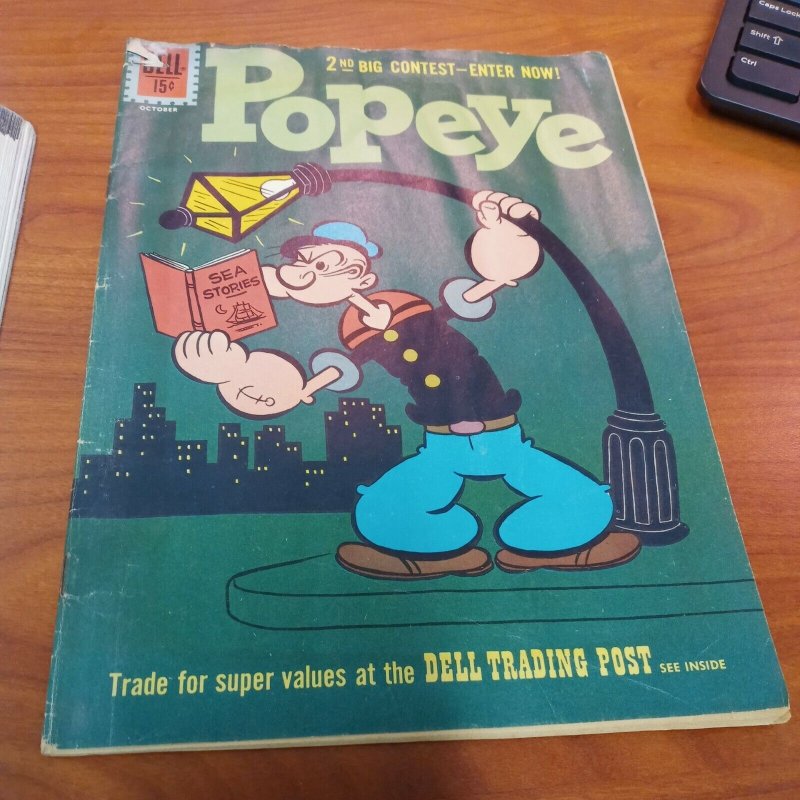 Popeye Comic book #61 September 1961 Dell comics silver age cartoon ...