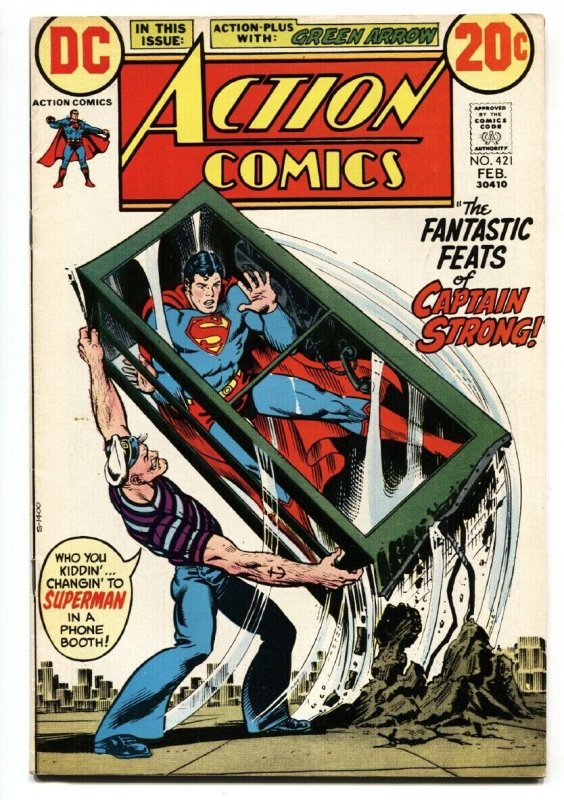 ACTION COMICS #421 1973-SUPERMAN - 1st appearance of CAPTAIN STRONG ...