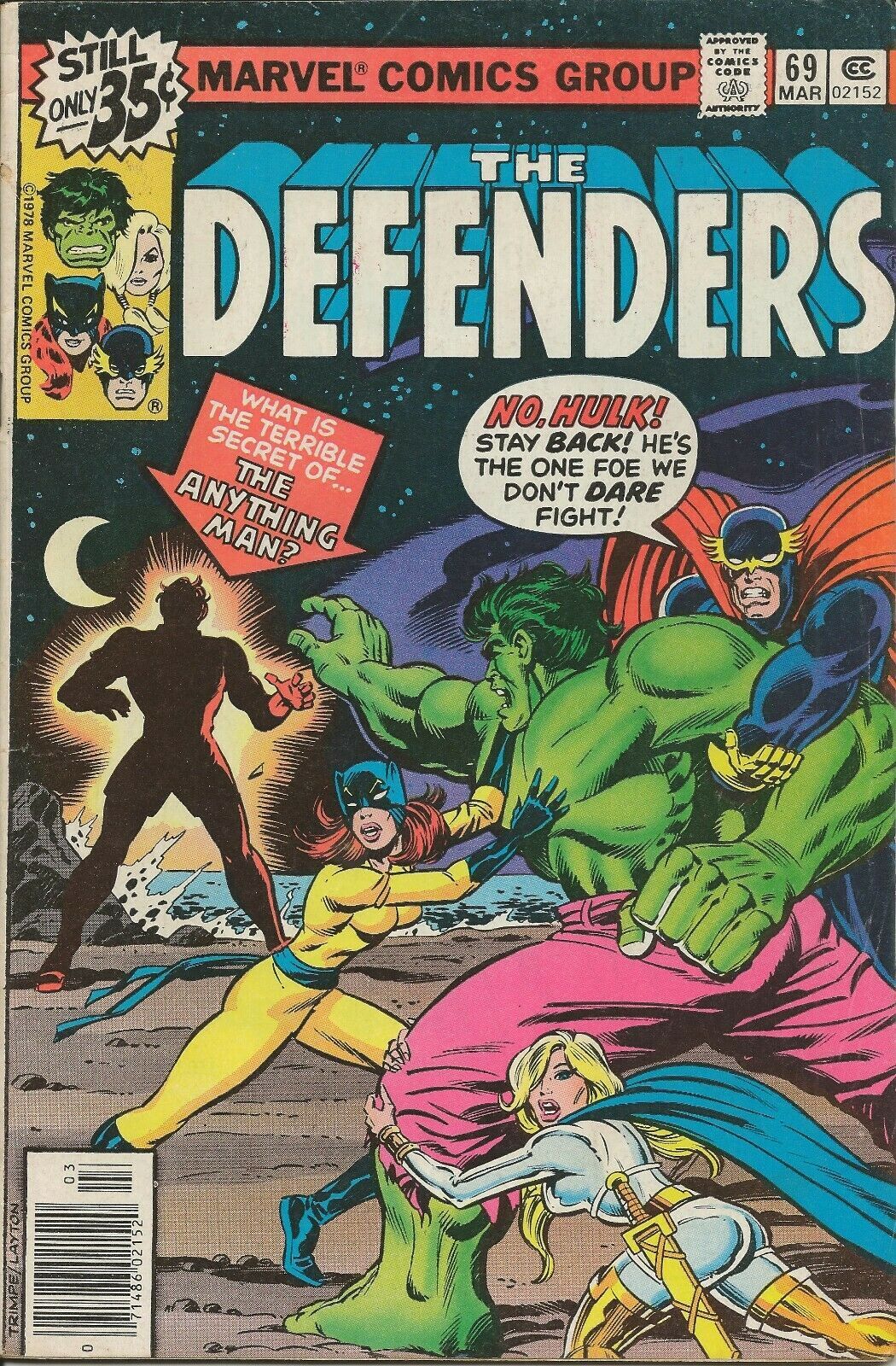 Defenders #69 ORIGINAL Vintage 1979 Marvel Comics Hulk Anything Man ...