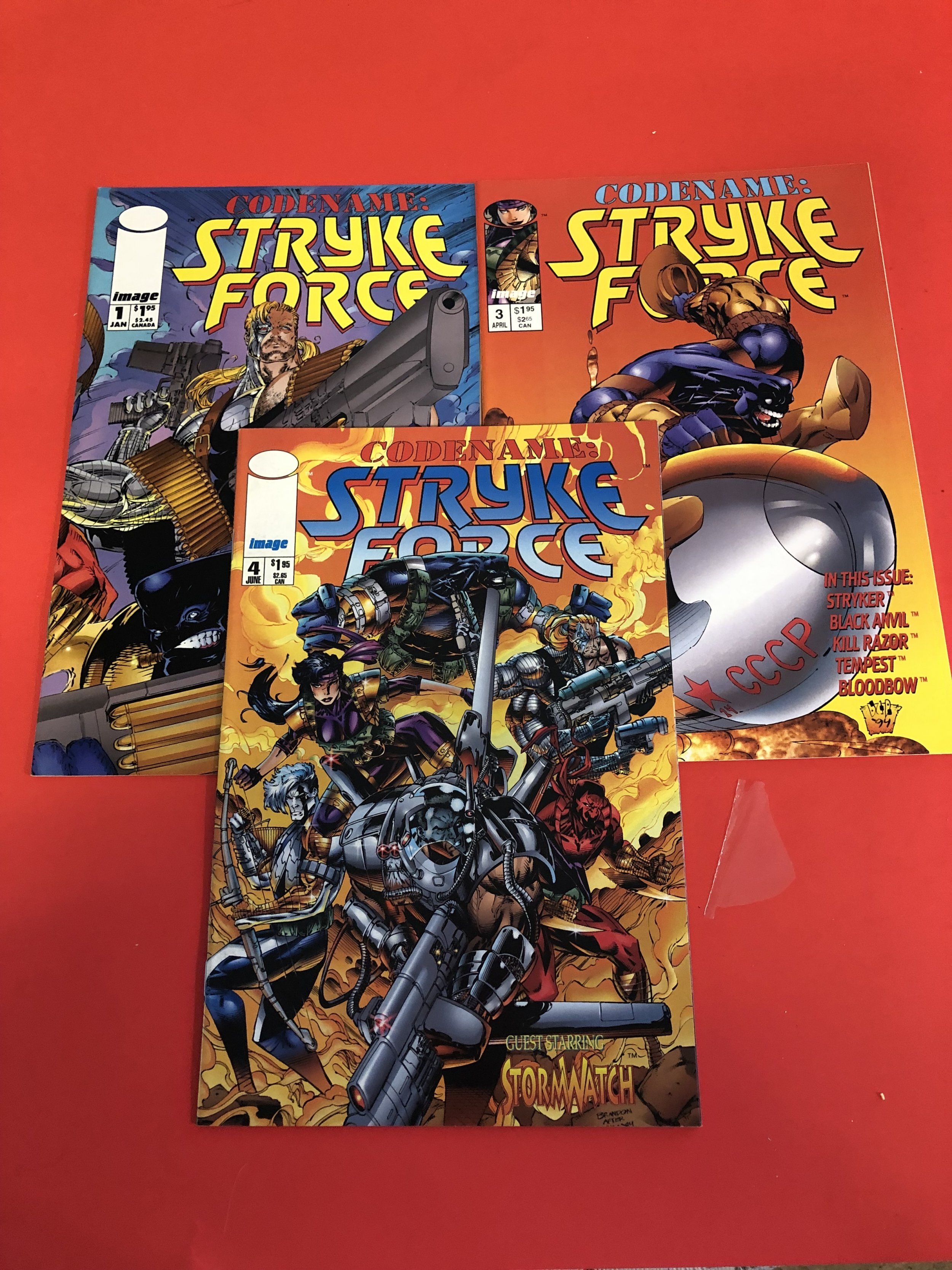 Codename: Strykeforce #'s 1, 3 & #4 (1994) VF+ | Comic Books - Modern ...