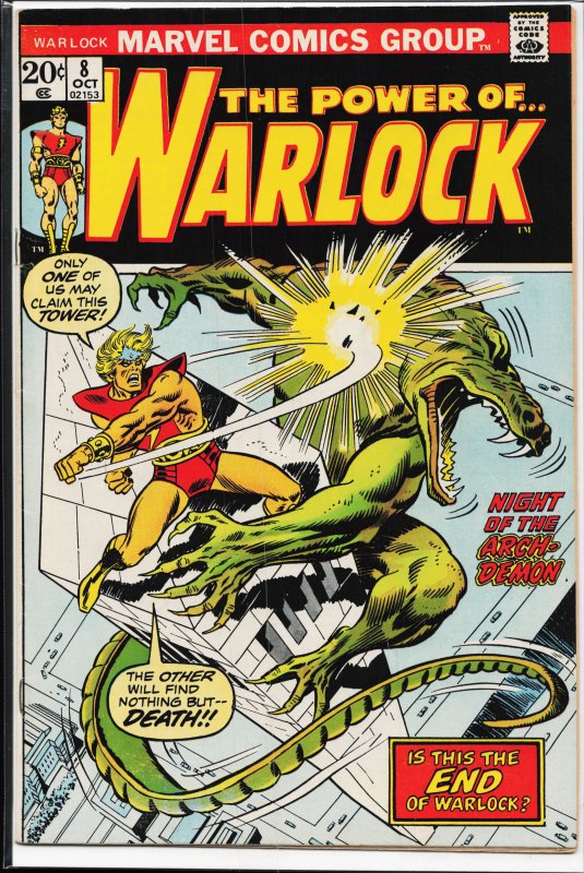 Warlock #8 (1973) Warlock | Comic Books - Bronze Age, Marvel, Warlock ...