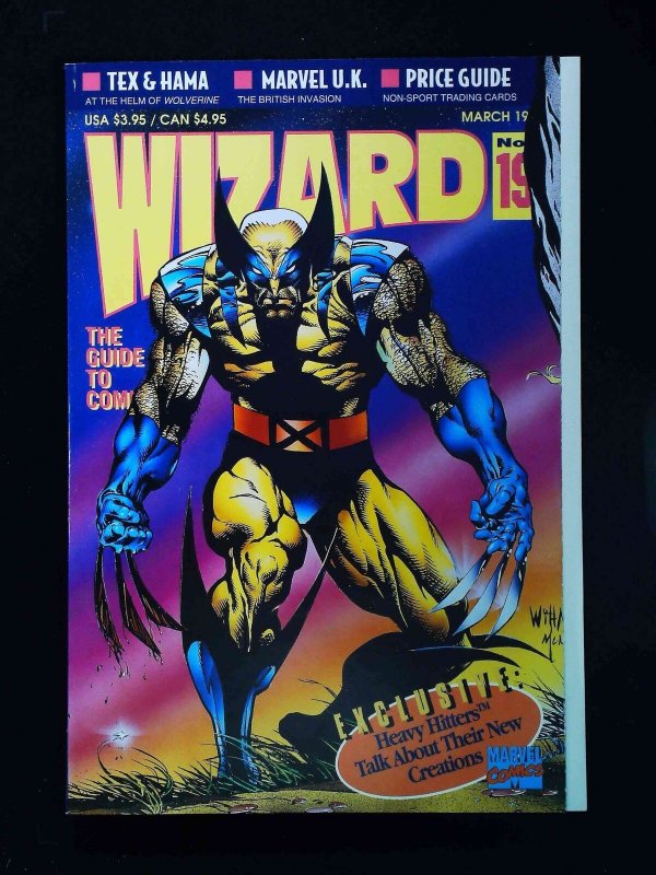 Wizard The Comics Magazine #19U Wizard Comics 1993 Nm- Not Polybagged ...