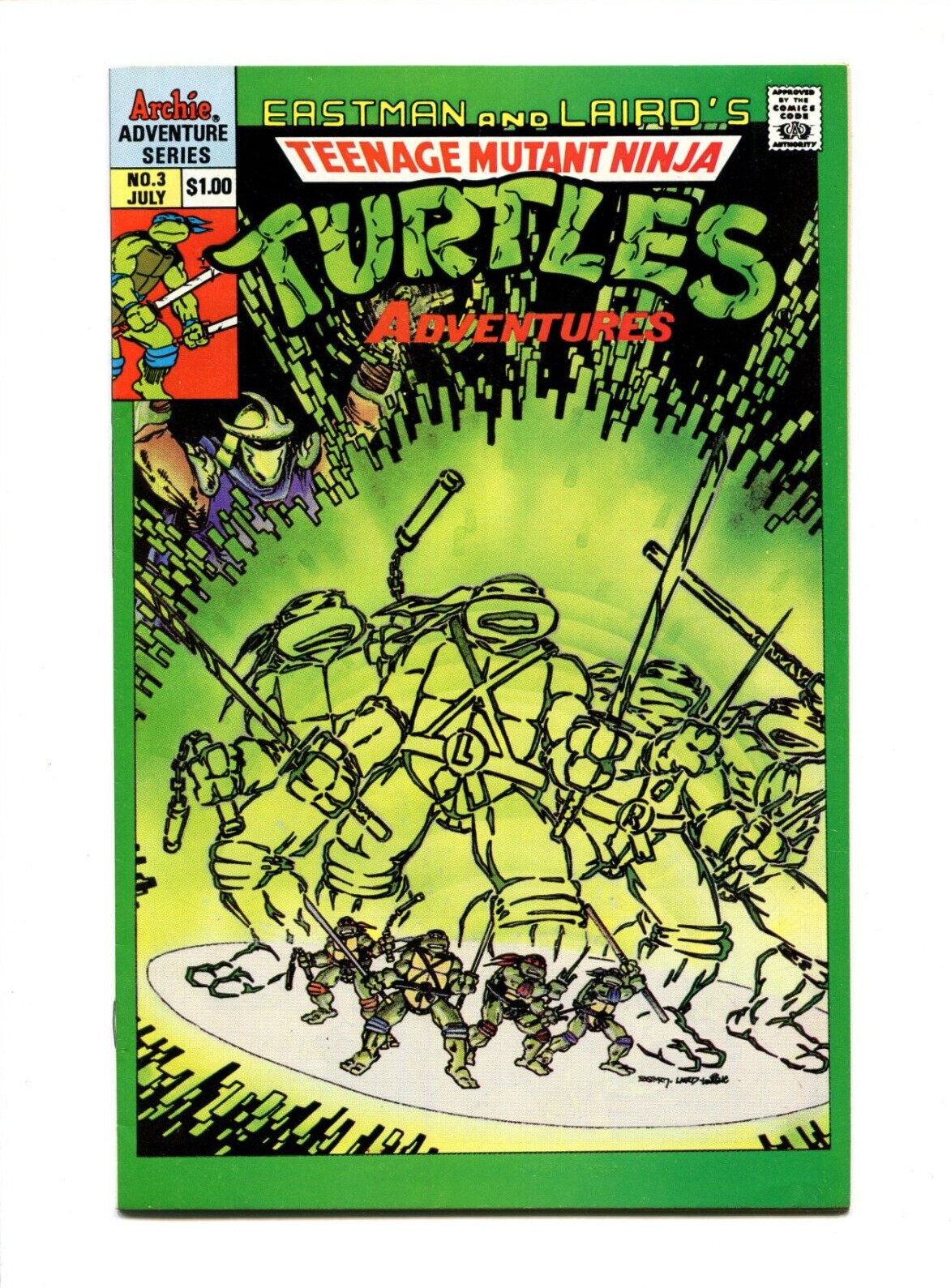 Teenage Mutant Ninja Turtles Adv. #3 - Kevin Eastman / Peter Laird (8.5 ...