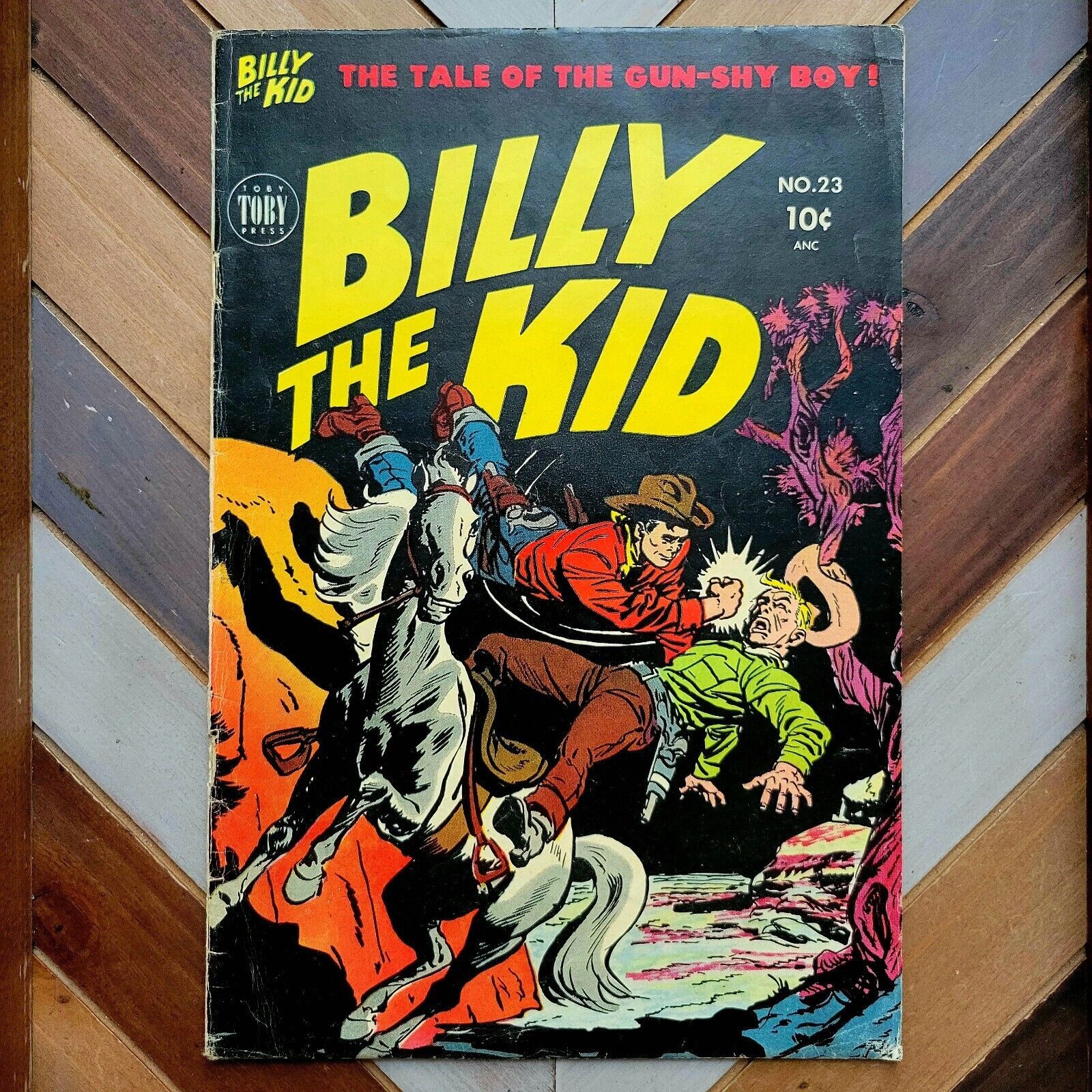 Billy the KID Adventure MAG #23 VG+ 1954 10cent Golden AGE Western Jack ...