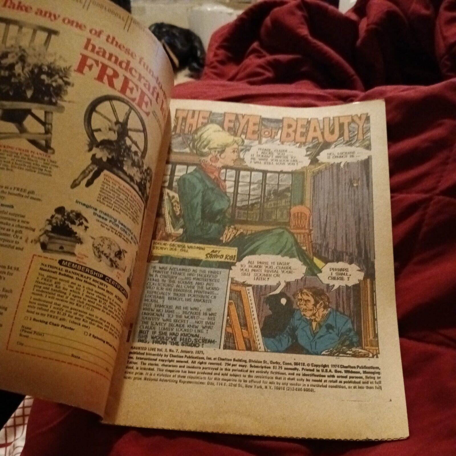 Haunted Love #7 (1975) Charlton Comics Bronze Age horror romance pat ...