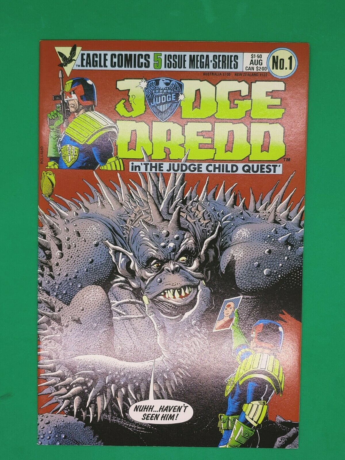 Judge Dredd #1 (1984) "The Judge Child Quest" VF+ Eagle Comic ...