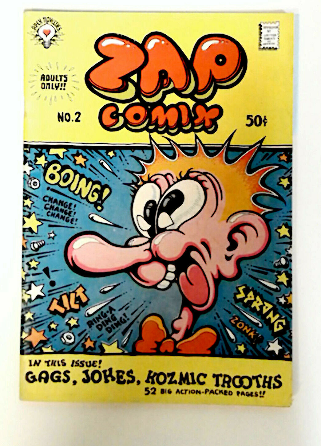 Zap Comix #2 Underground Comix 2nd print 1968 R Crumb And Gang Classic ...