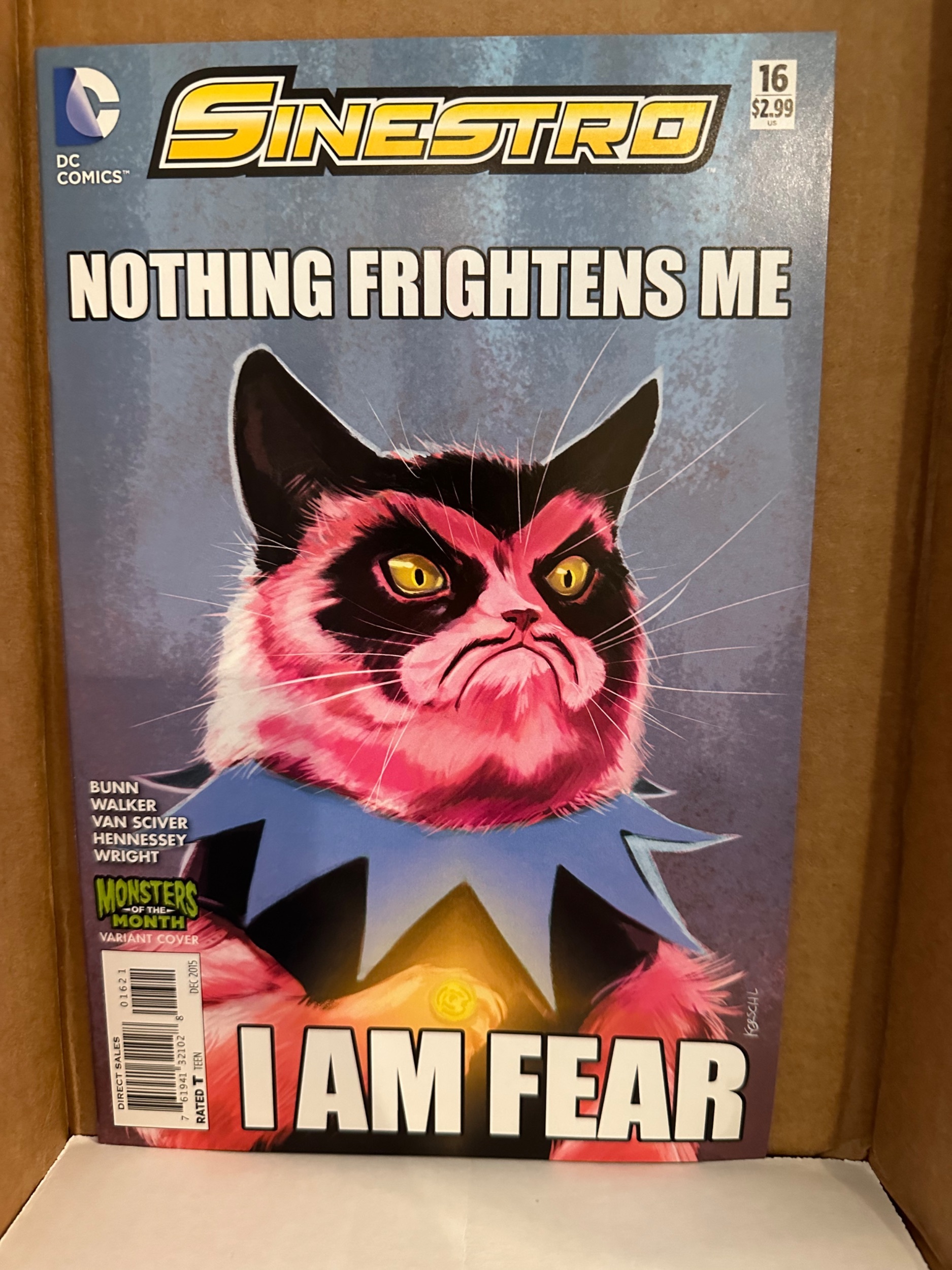 Sinestro #16 HTF GRUMPY CAT Variant Cover NM (2015) DC Comics | Comic ...