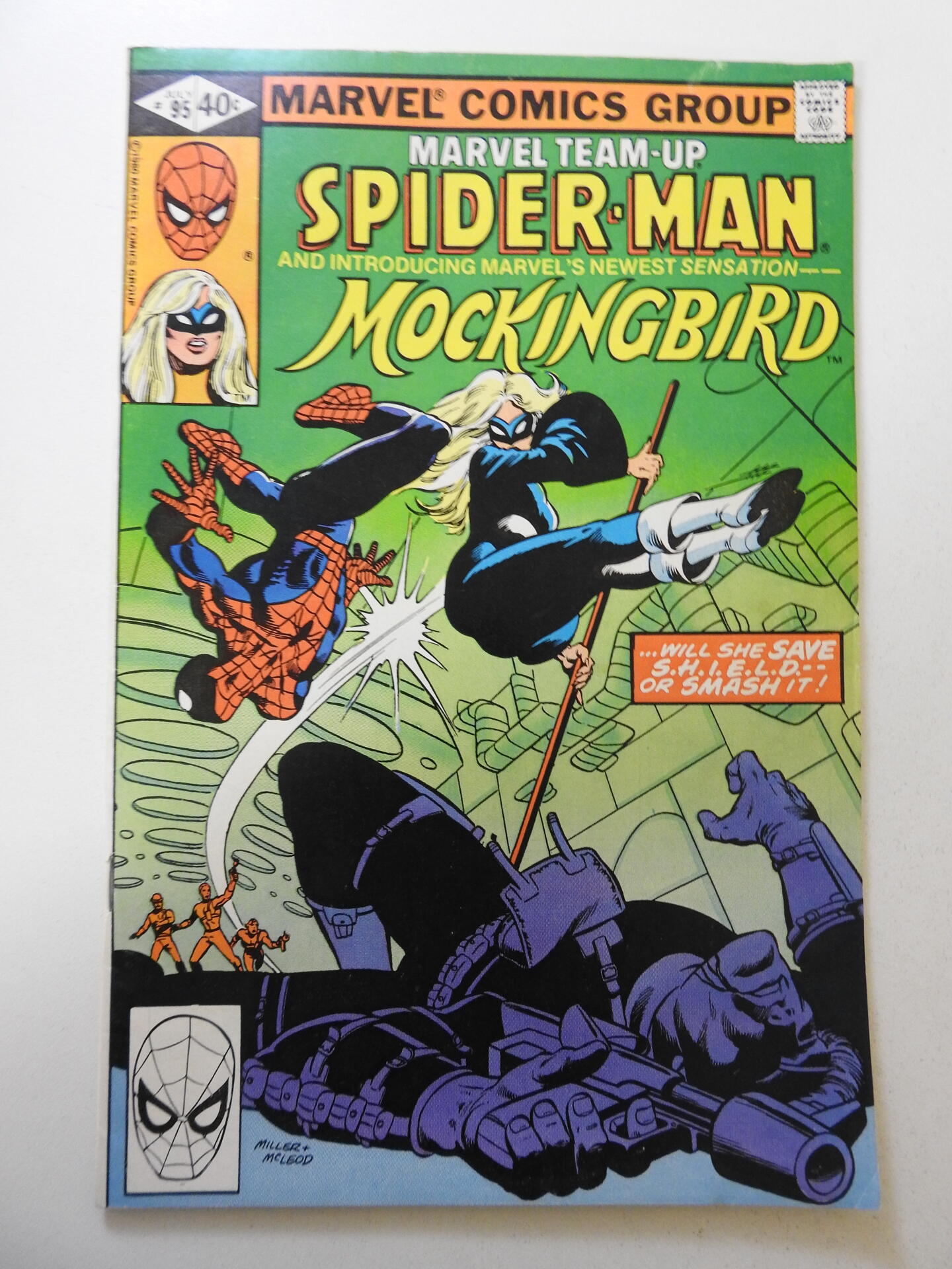 Marvel Team-Up #95 (1980) FN- Condition! 1st Appearance of Mockingbird ...