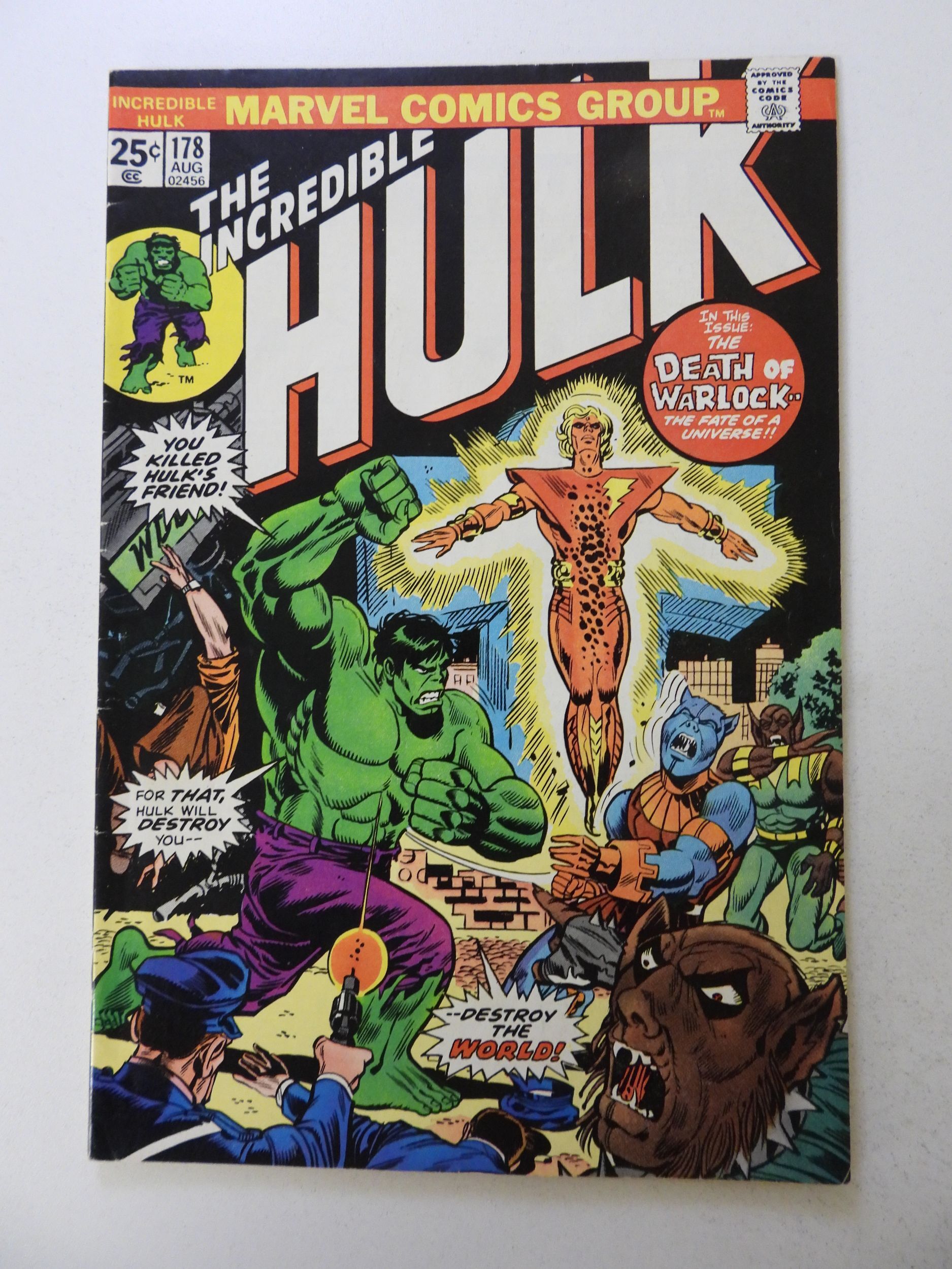 The Incredible Hulk #178 (1974) FN/VF condition | Comic Books - Bronze ...