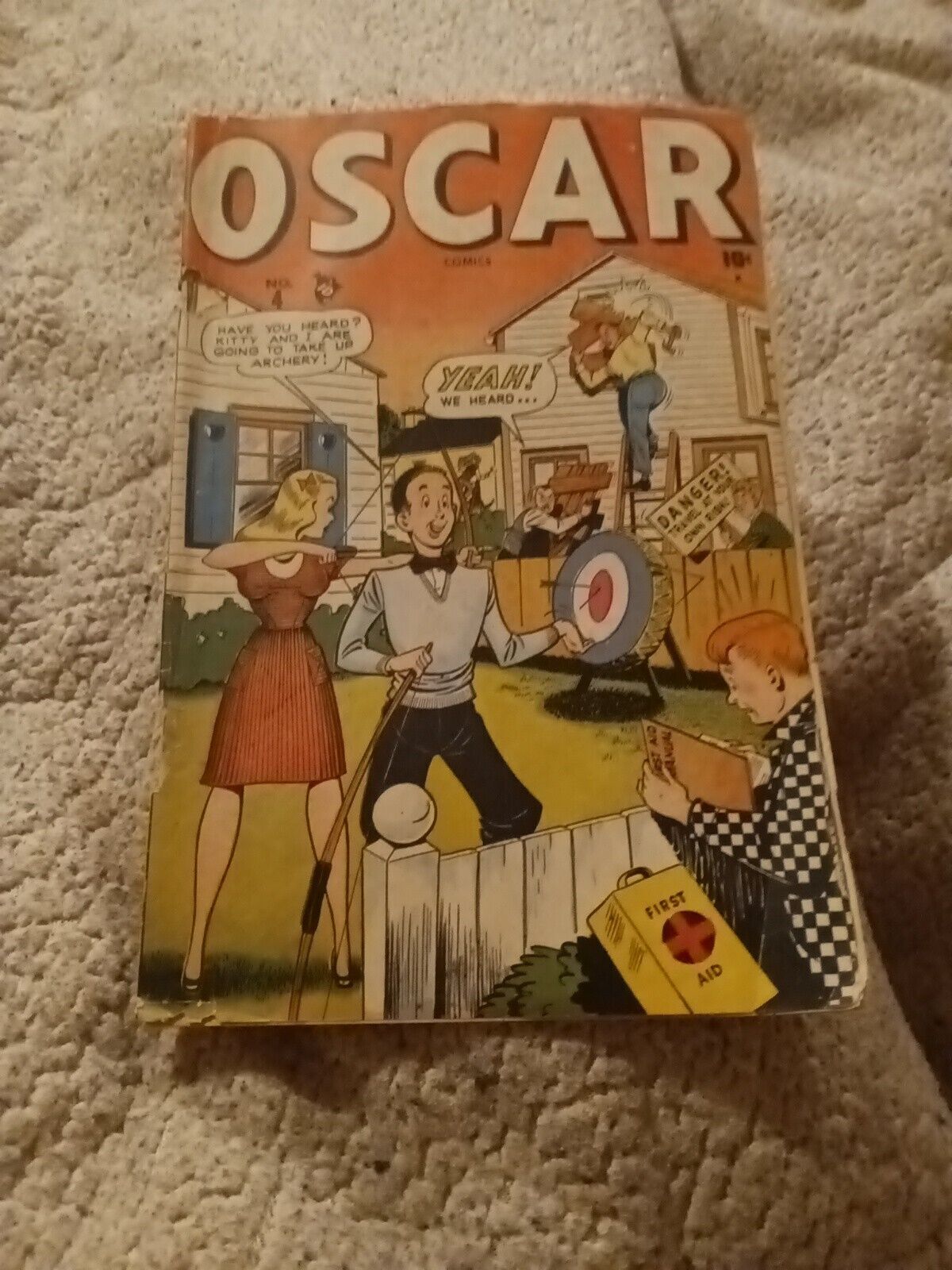 Oscar #4 timely comics 1947-Marvel-Spicy Good Girl Art-teen humor ...