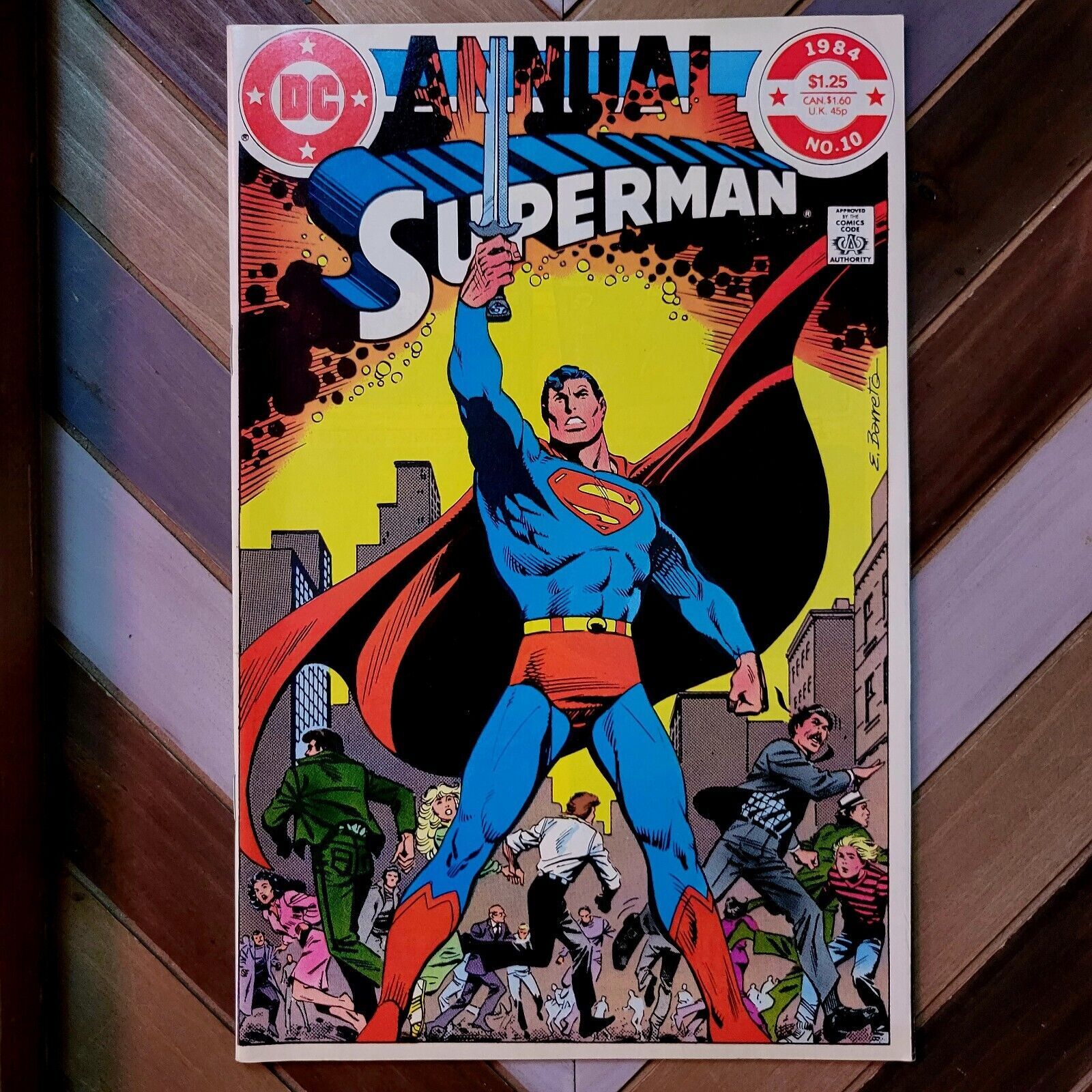 SUPERMAN ANNUAL #10 DC 1984 HI GRADE "Day The Cheering Stopped" Elliot ...