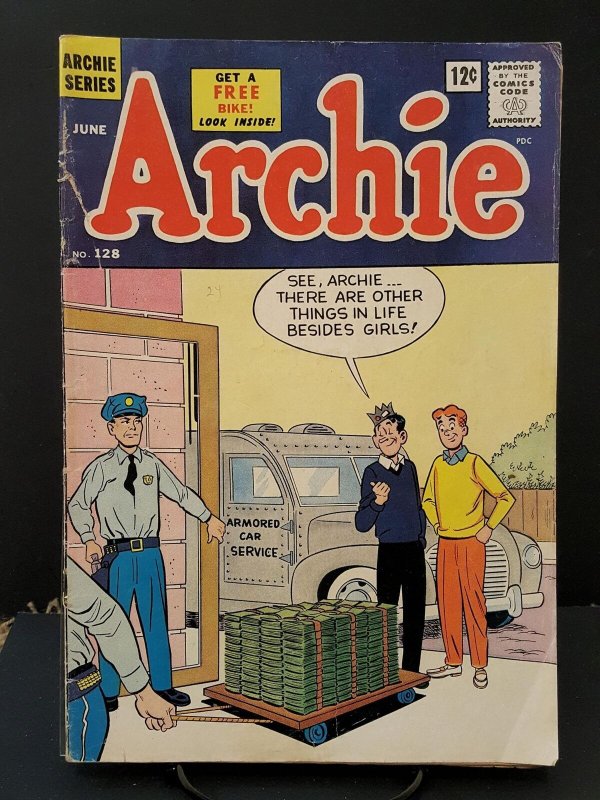 Archie #128 3.5 VG- Archie Comic - Jun 1962 Samm Schwartz | Comic Books ...