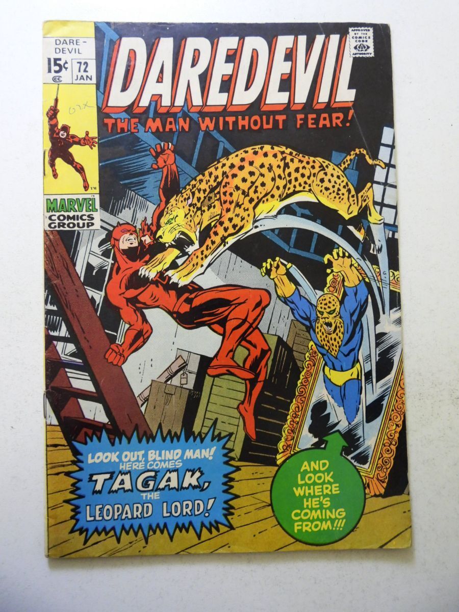 Daredevil #72 (1971) VG Condition moisture stains | Comic Books ...