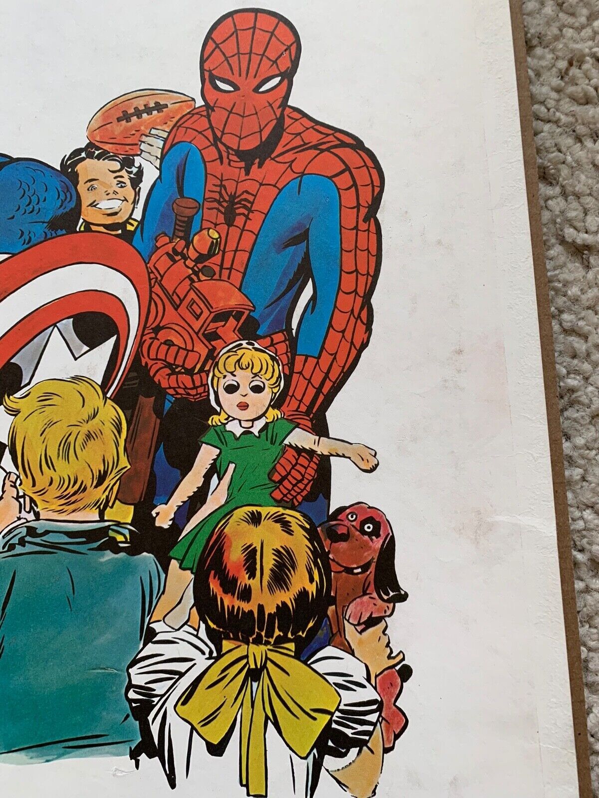 Vintage 1969 Jack Kirby Marvel Superheroes Toys for Tots Poster ...