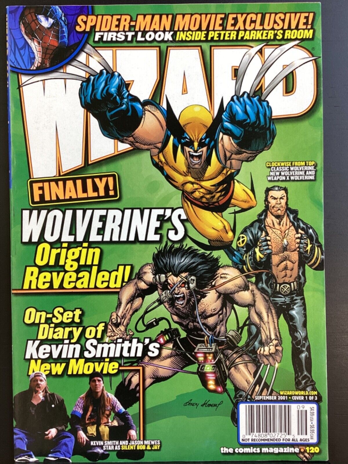 Wizard Magazine #120 Wolverine origin Spider-Man Linsner Alex Ross ...