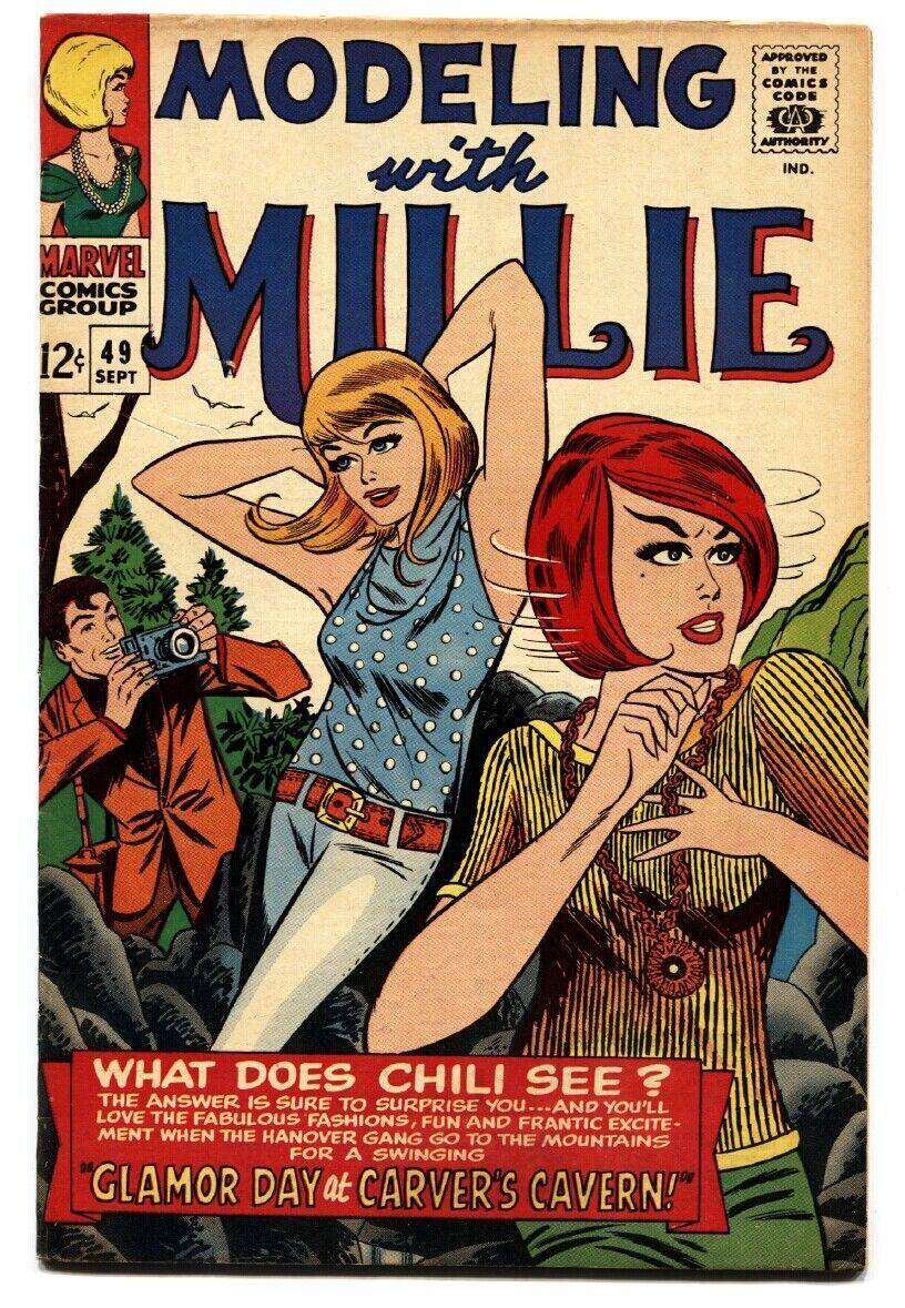 Modeling With Millie #49 Comic Book Paper Dolls Fashions FUN 1966 ...