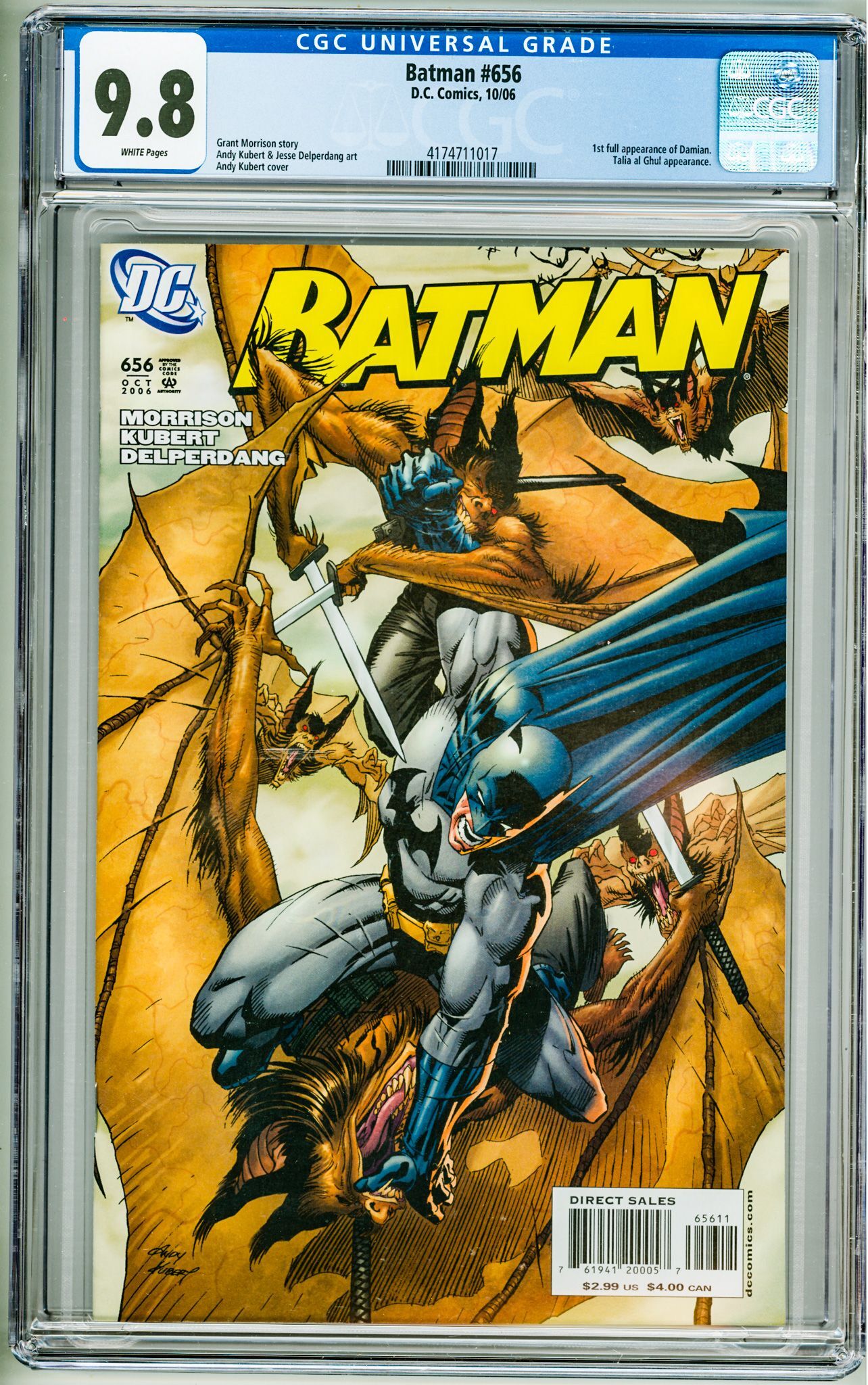 Batman #656 CGC 9.8! 1st Full Appearance of Damian! | Comic Books ...
