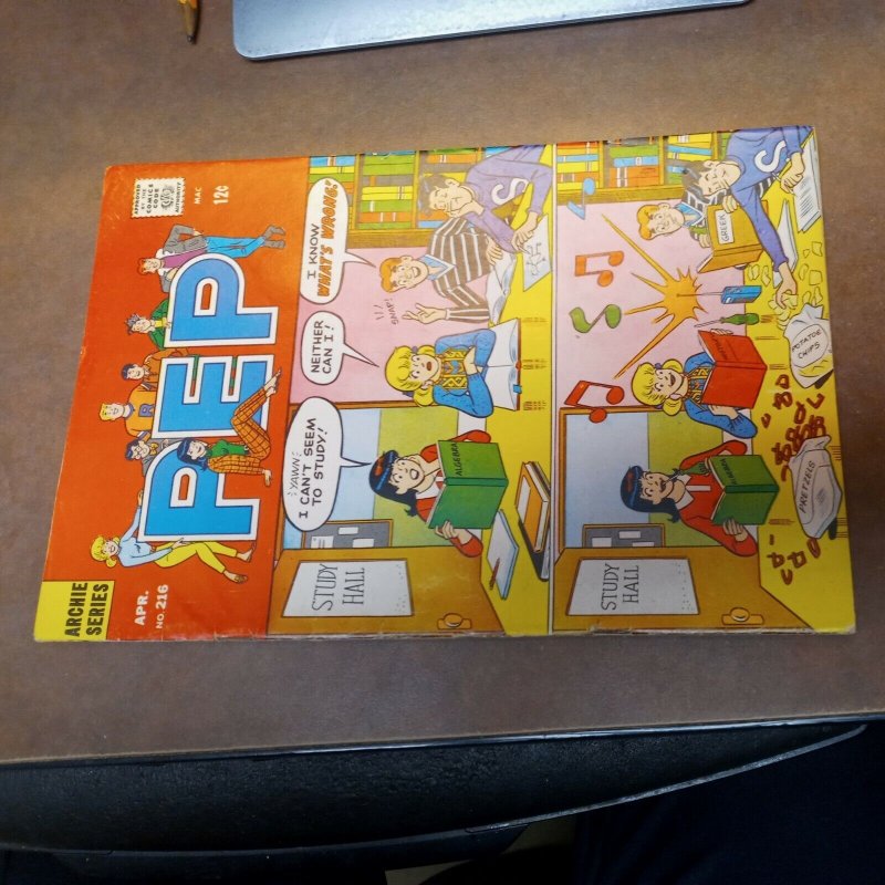 PEP COMICS #216 Archie Series 1968 Betty and Veronica Jughead Reggie ...