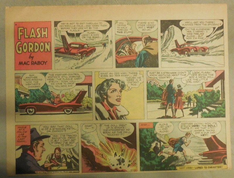 Flash Gordon Sunday Page by Mac Raboy from 12/22/1957 Half Page Size ...
