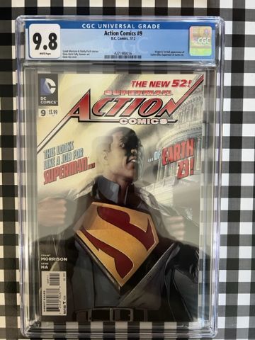 Action Comics #9 (2012) - CGC 9.8 PERFECT ! 1st Calvin Ellis Earth 23 | Comic Books - Modern Age ...