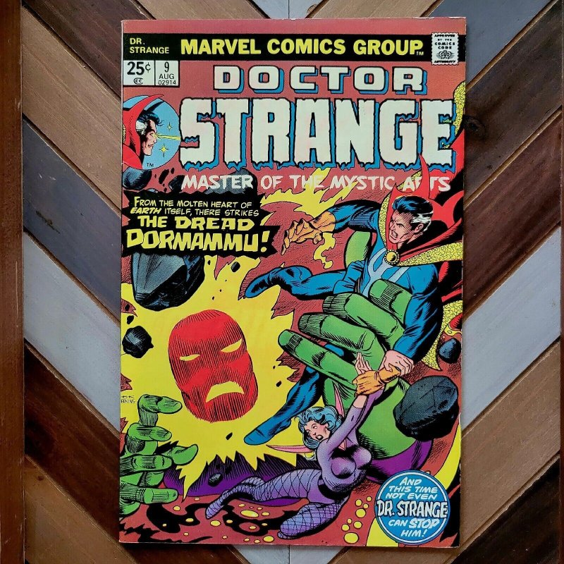 Doctor Strange #9 VF- (Marvel 1975) Origin CLEA + WONG, DORMAMMU ...
