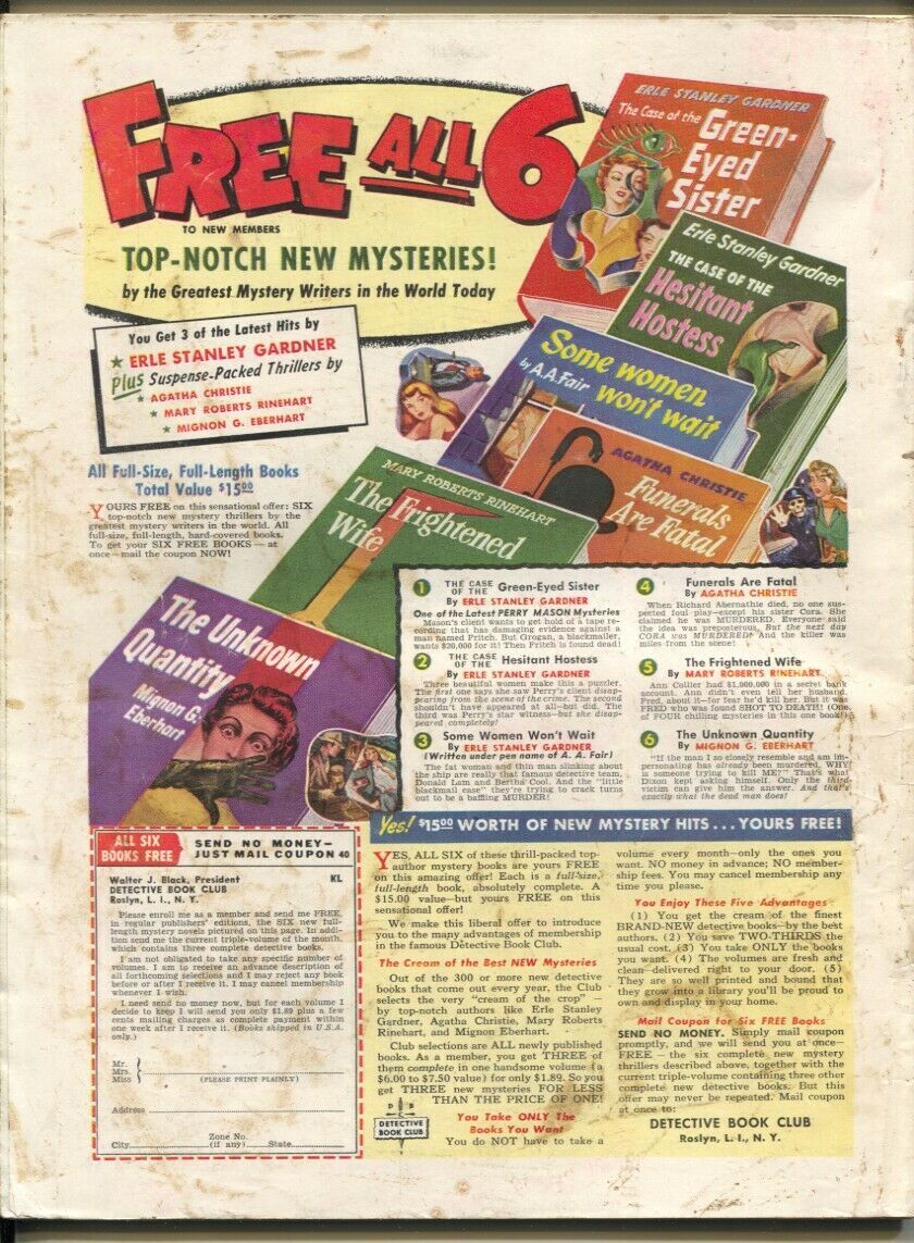 American Magazine 7/1954-vacuum vs bug cover-Kelly Roos pulp fiction ...