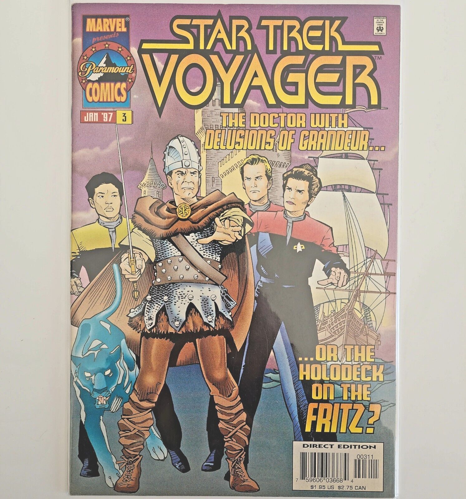 1997 Marvel Comics Star Trek Voyager #3 Comic Book Vintage Paramount ...