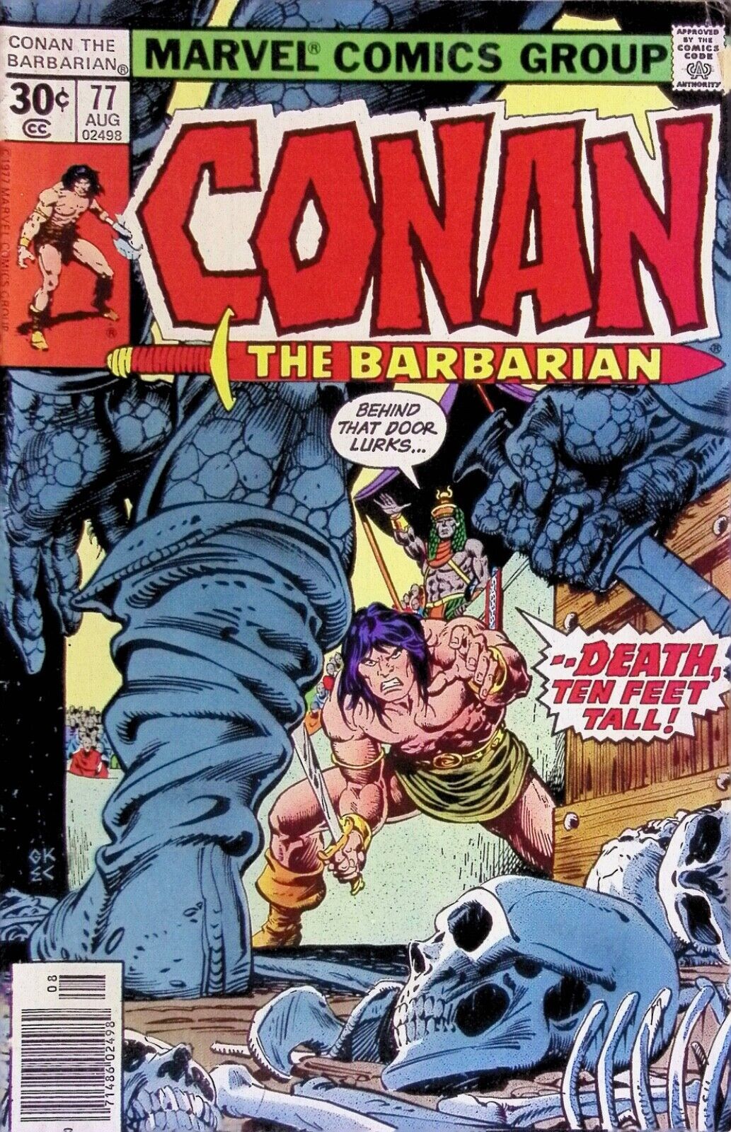 CONAN THE BARBARIAN Comic Issue 77 — Gil Kane Cover Buscema Art — 1977 ...