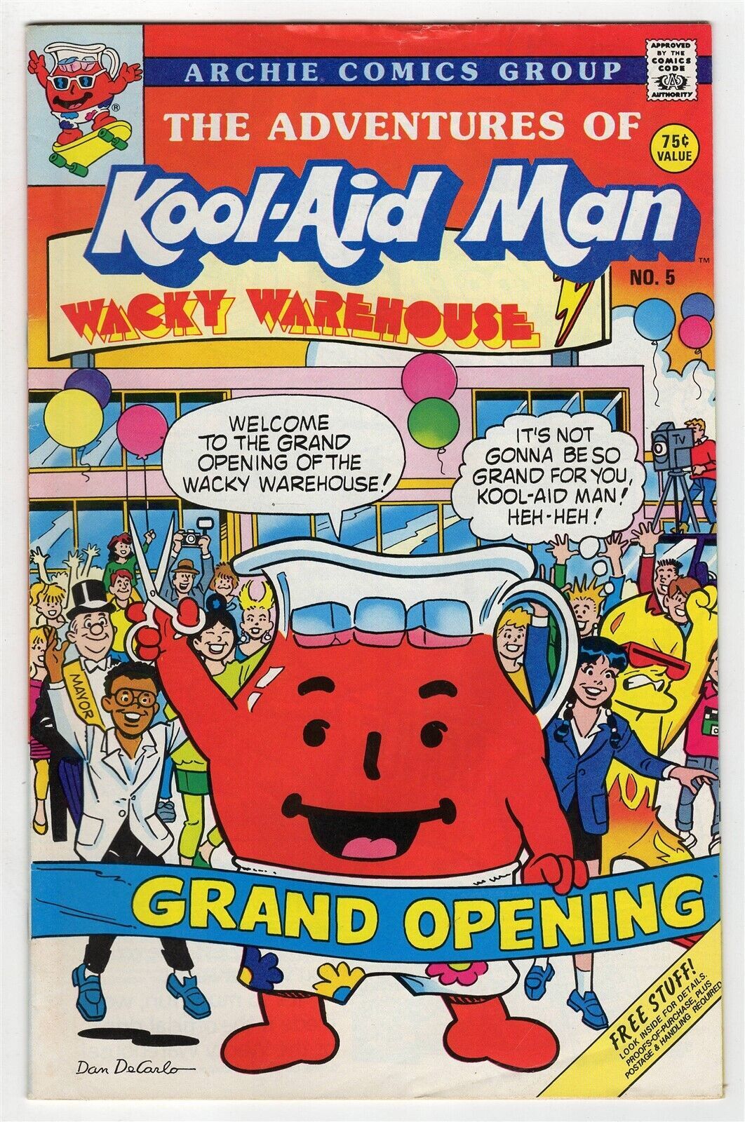 Adventures of Kool-Aid Man #5 ORIGINAL Vintage 1988 Archie Comics ...