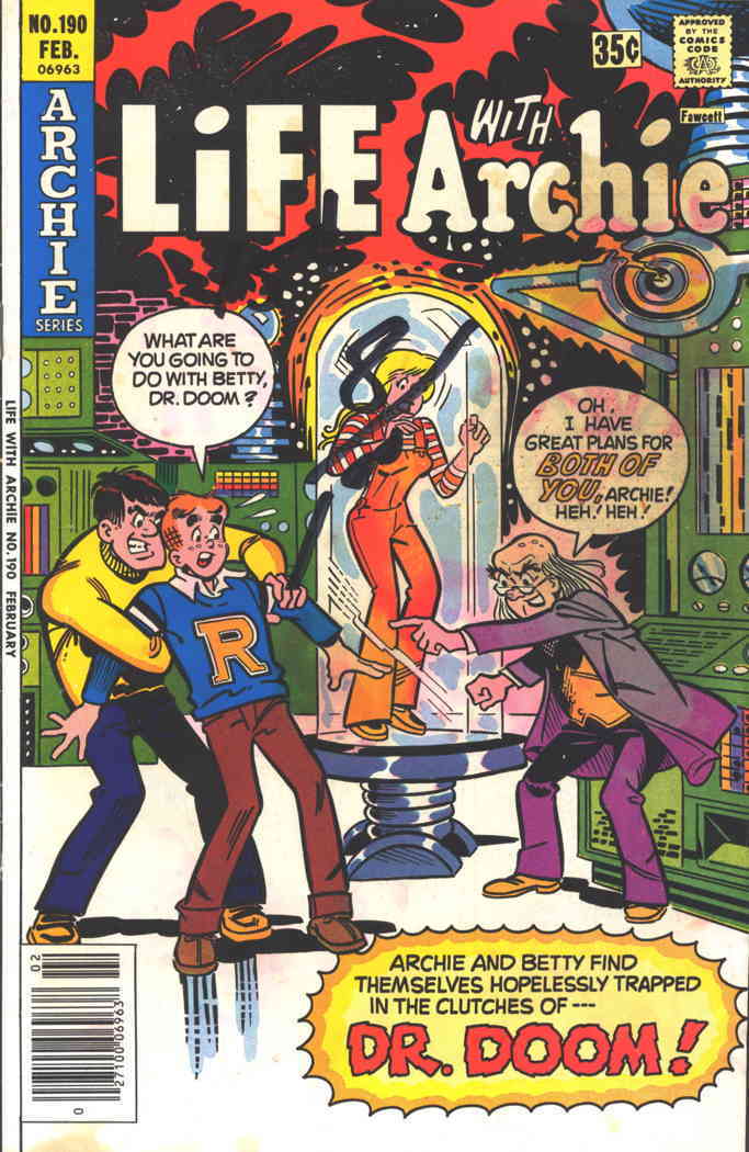 Life with Archie #190 VF ; Archie | February 1978 Doctor Doom | Comic ...