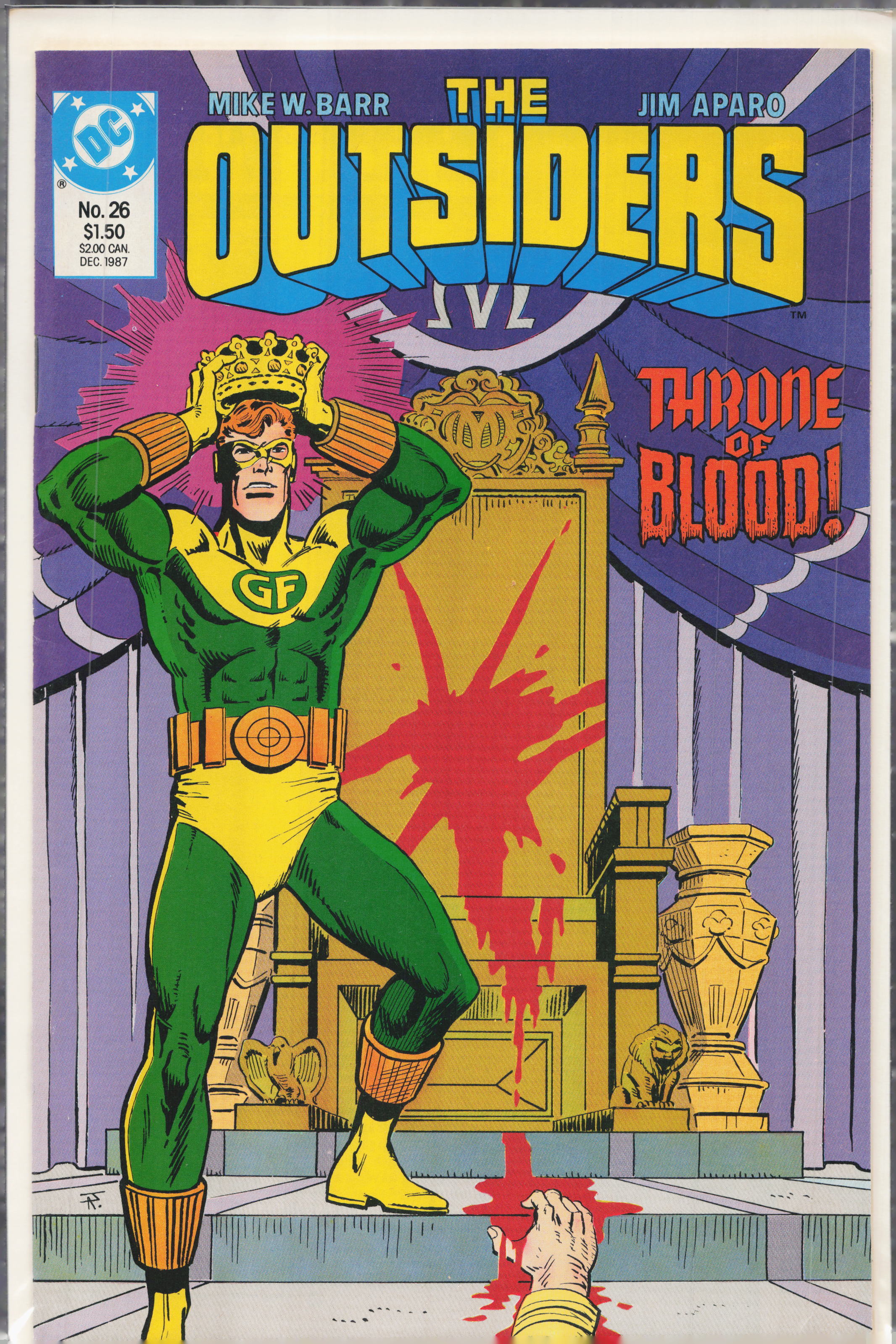 The Outsiders #26 (1987) Geo-Force | Comic Books - Copper Age, DC ...