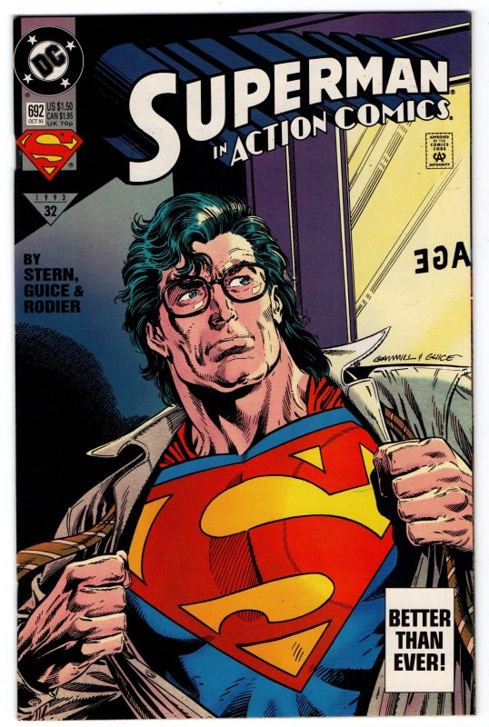 Action Comics #692 (1993) NM/M original owner classic cover | Comic ...