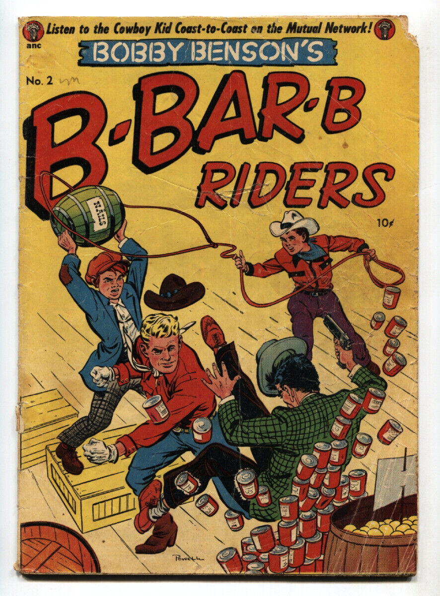 BOBBY BENSON'S B-BAR-B RIDERS #2--Western--Golden-Age--comic book--BOB POWELL... | Comic Books ...