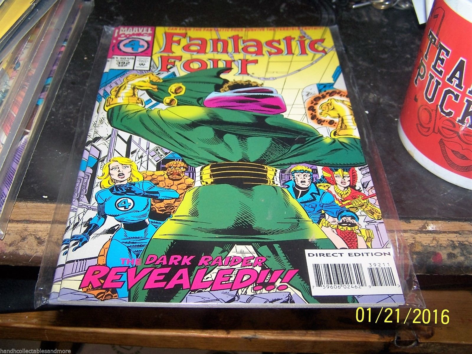 Fantastic Four #392 1995 Marvel Dark Raider Revealed Reed Richards ...