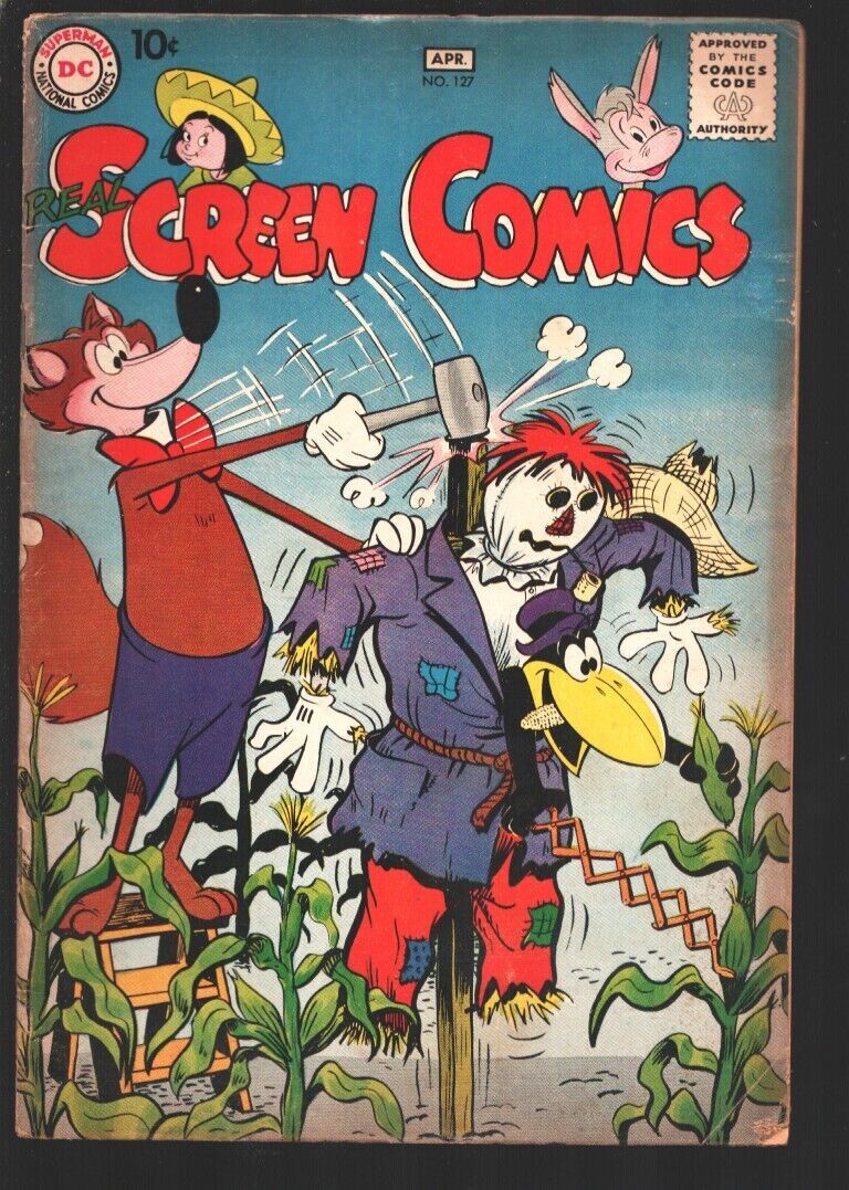 Real Screen Comics #127 1959-DC-Fox & Crow-Violent & wacky humor ...