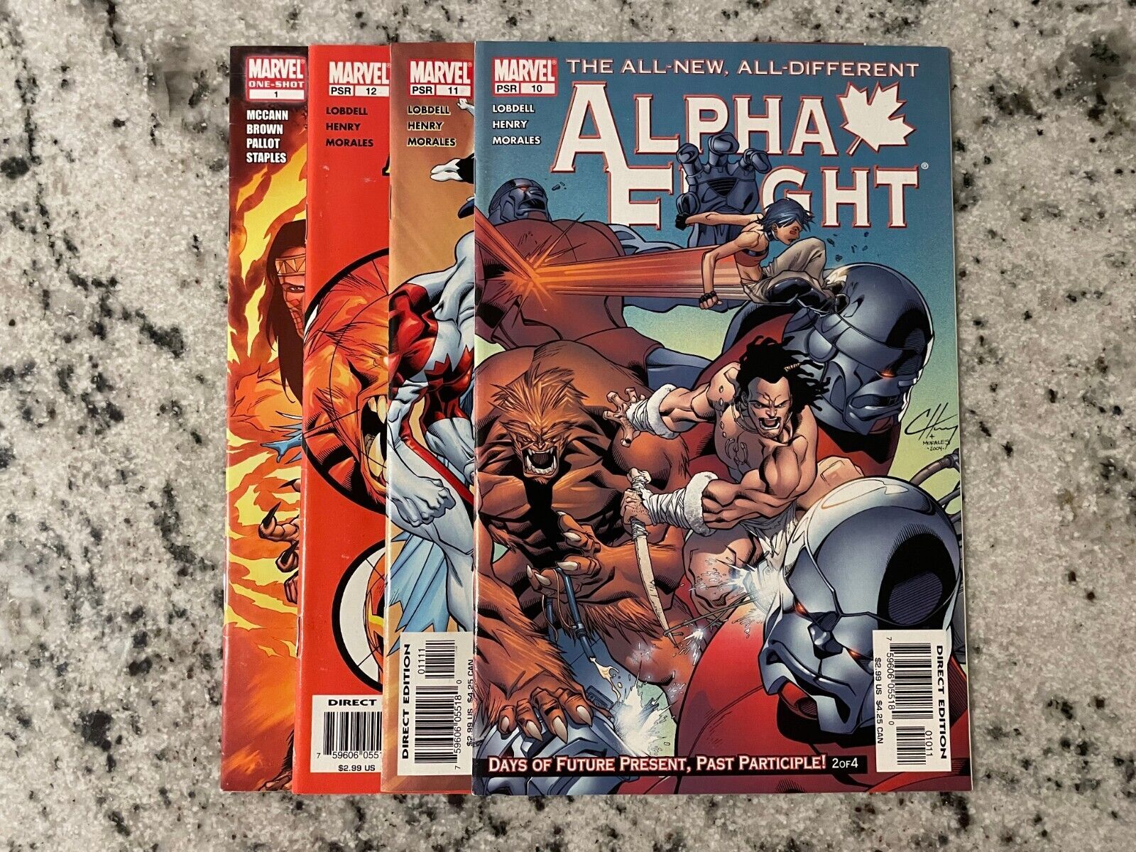 4 Alpha Flight Marvel Comic Books 10 11 12 1 XMen Wolverine Phoenix ...